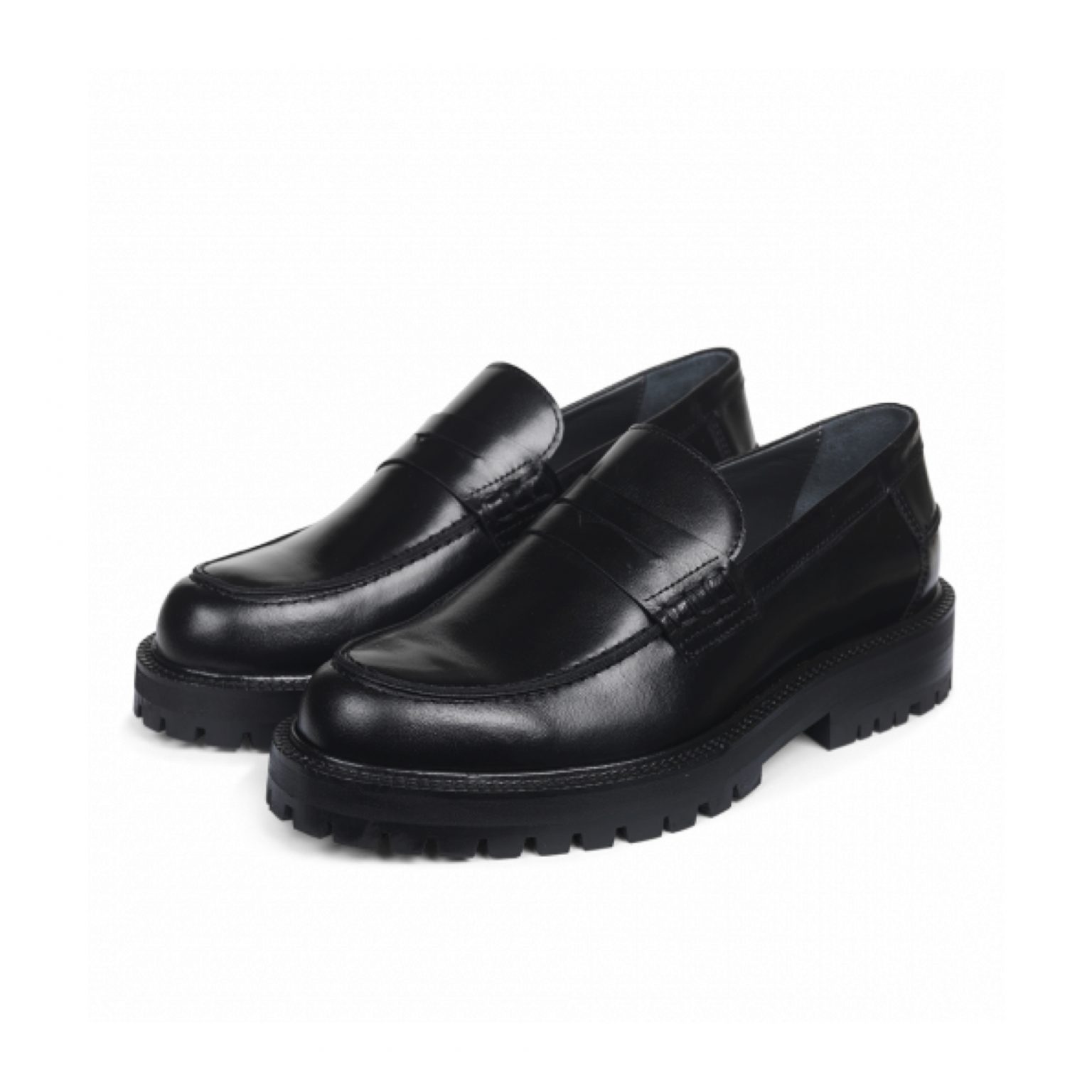 Angulus Loafers i Sort Til Dame 1612-201-1835