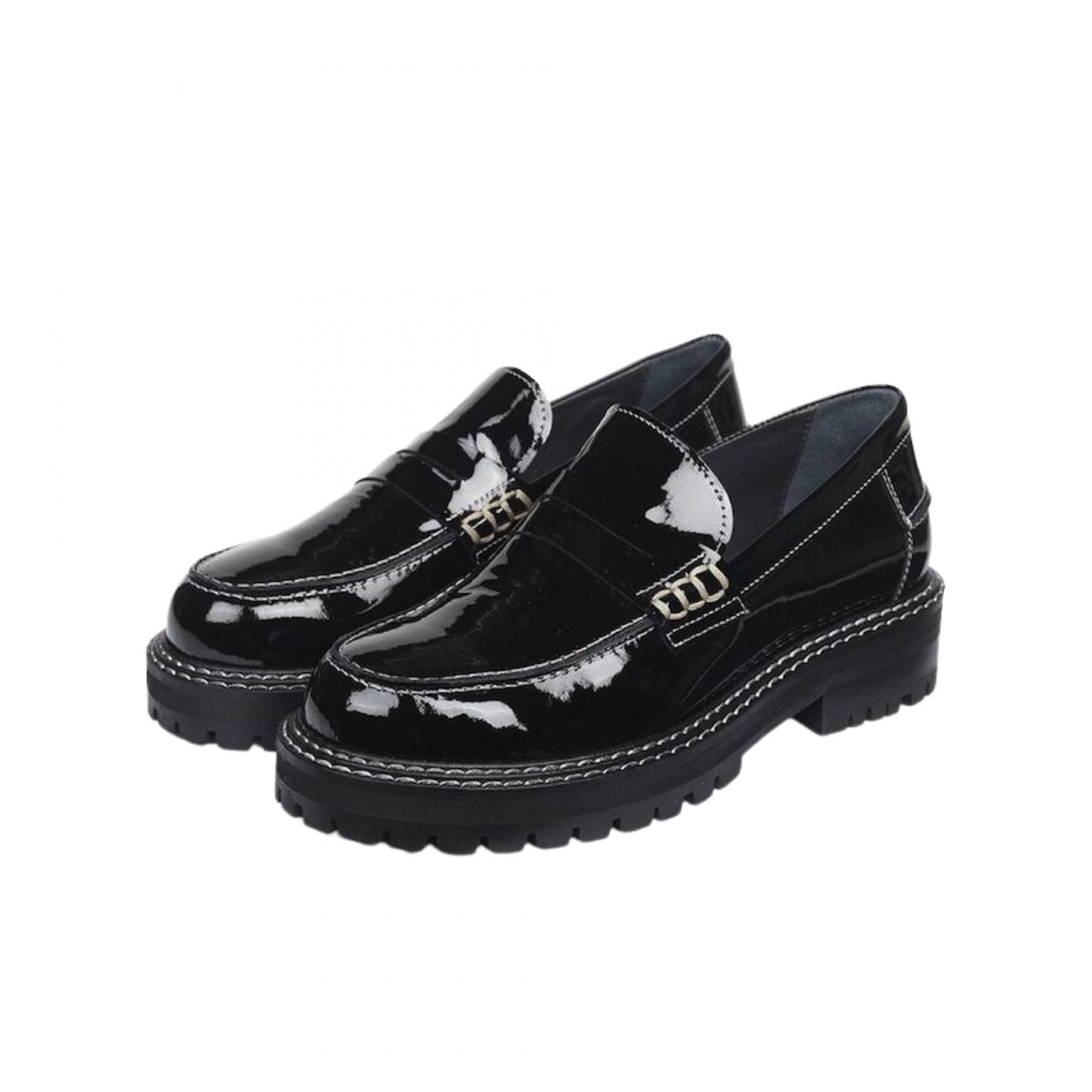 Angulus loafers i sort til dame 1612-101-2320