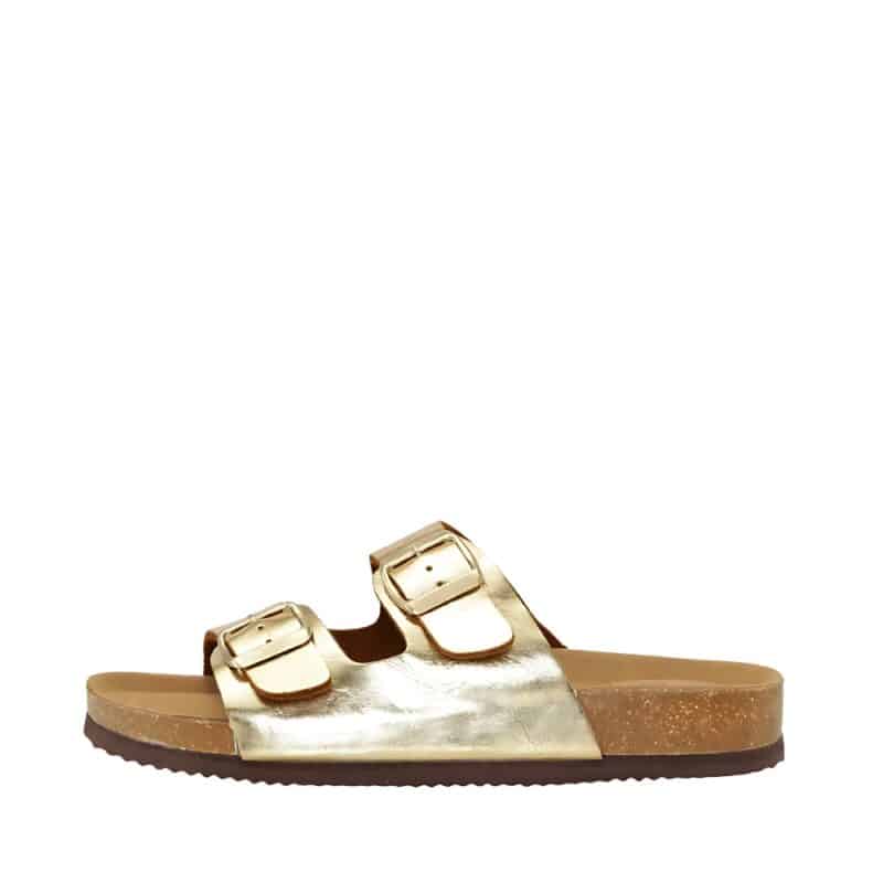 CPH-Comfort Bio sandal til dame i guld • 20349 → Unic Shoes