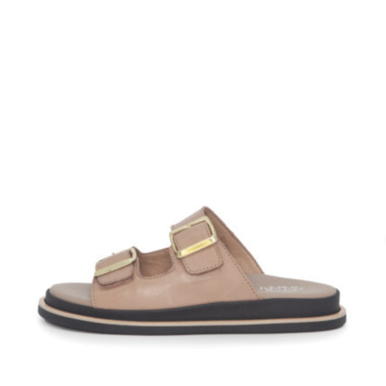 Emma slippers til dame i beige • 483-5892-35 → Unic Shoes