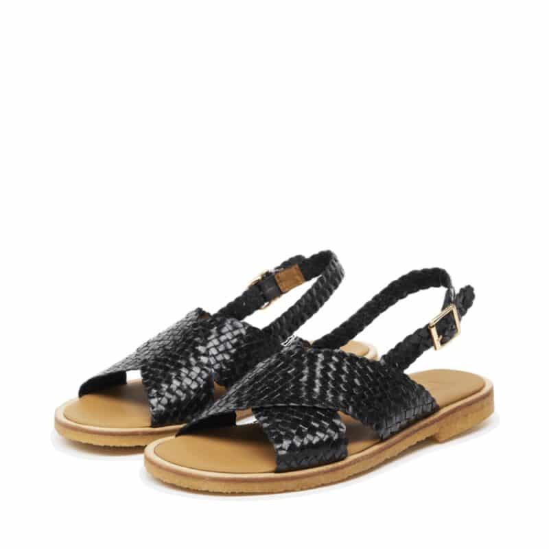 Angulus sandal i sort til dame • 5637-105-2072 → Unic Shoes