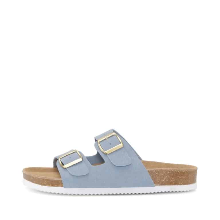 CPH-Comfort Bio sandal i sort til dame • lyseblå → Unic Shoes